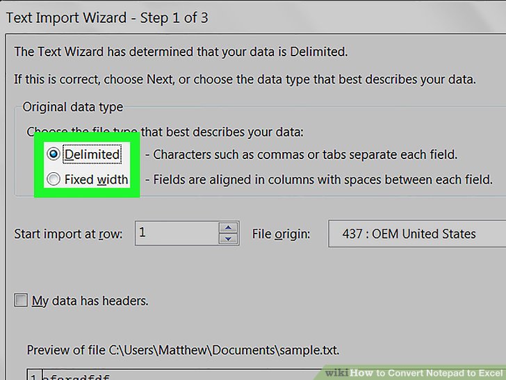 Word To Excel Conversion
